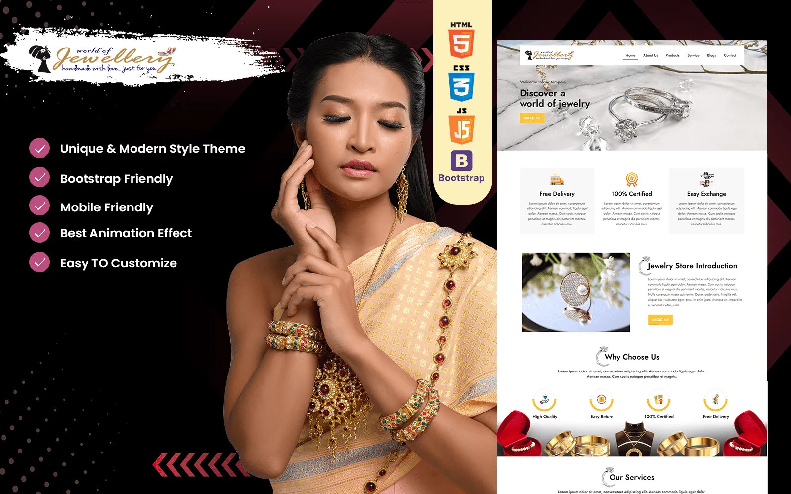 Jewellery - Jewellery Shop Html Template Website Template - Ready4site