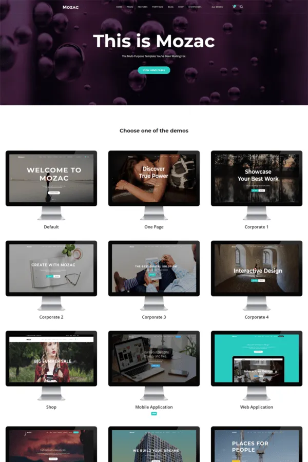 Mozac - Multipurpose HTML5 Website Template - Ready4site