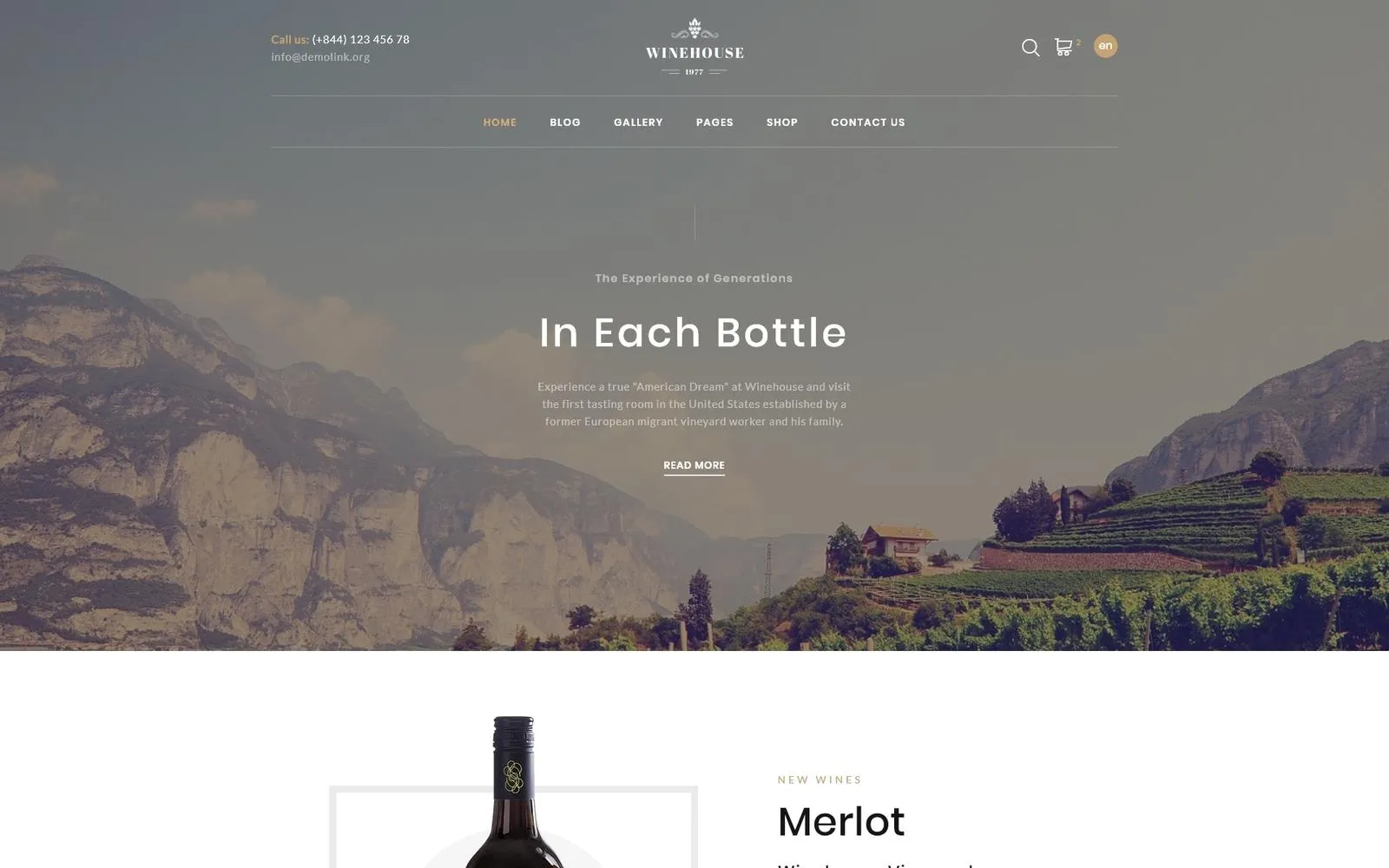 Winehouse - Online Wine Store Website Template - Ready4site
