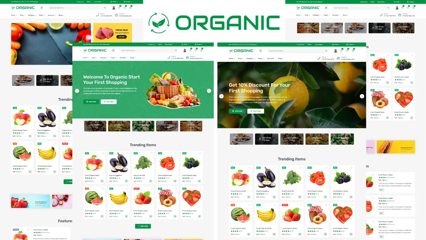 Organic - Organic Food Shop Bootstrap 5 HTML5 Template Website Template ...