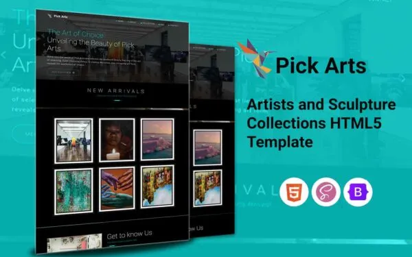 Pick Arts - Artists and Sculpture Collections HTML5 Template Website ...