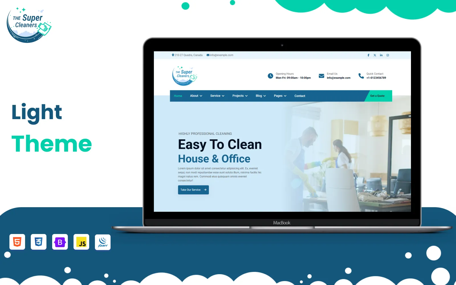 The Super Cleaners - Multipage Cleaning Services HTML Website Template ...