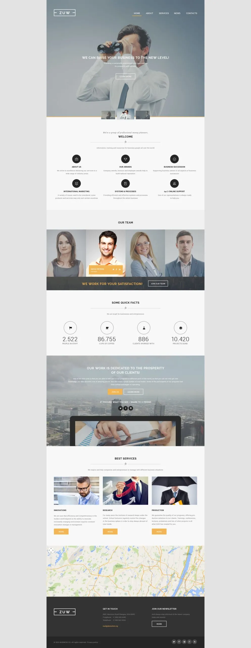 ZUW Website Template - Ready4site